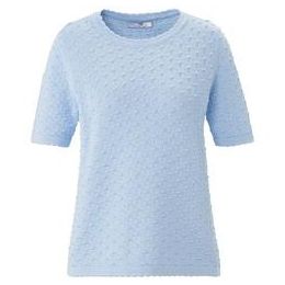 Rundhals-Pullover aus 100% SUPIMA®-Baumwolle Peter Hahn blau, 40