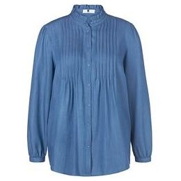 Bluse Stehkragen Anna Aura blau, 42