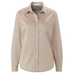 Bluse Hemdkragen Peter Hahn beige, 40