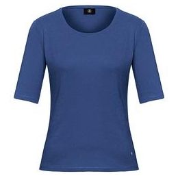 Rundhals-Shirt Modell Velvet Bogner blau, 38