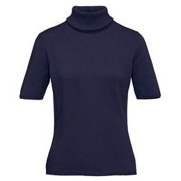 Rollkragen-Pullover aus 100% Premium-Kaschmir Peter Hahn Cashmere blau, 40