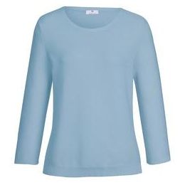 Rundhals-Pullover 3/4-Arm Peter Hahn blau, 44