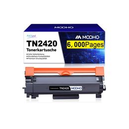 MOOHO Tonerpatrone 6000 Seiten pro Toner für TN-2420 TN2420 MFC-L2710DW L2750DW