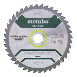 Metabo Kreissägeblatt, "cordless cut wood