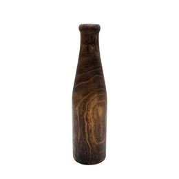 Spetebo Dekovase Design Holz Blumen Vase braun