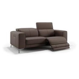 Sofanella Ledercouch CUPELLO 3-Sitzer Sofa - Braun