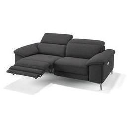 Sofanella Zweisitzer Sofa SIENA Stoffsofa Couch - grau