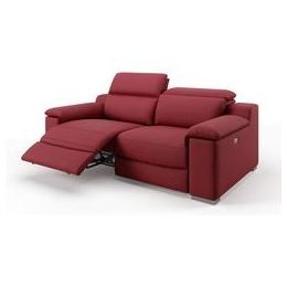 Sofanella Stoff Designcouch 2-Sitzer MACELLO - rot