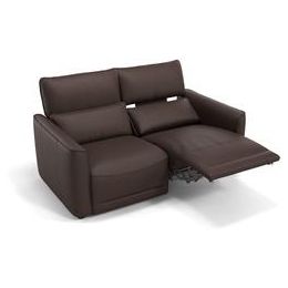 Sofanella Leder Sofa Garnitur GALA Relaxfunktion - Braun