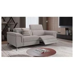 Sofanella Designer Stoffsofa 3-Sitzer AMARO Couch - grau