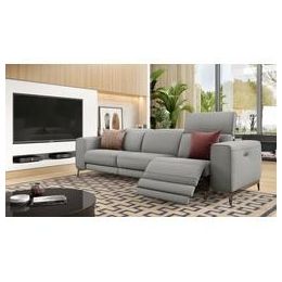 Sofanella Stoff BIG Sofa CUPELLO Funktionssofa - grau