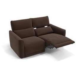 Sofanella Stoffgarnitur GALA 2-Sitzer Sofa - braun