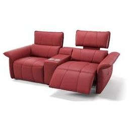 Sofanella Leder Kinosofa 2-Sitzer ADRIA Kino Couch - rot