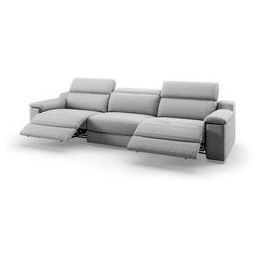 Sofanella 3-Sitzer Sofa XXL MACELLO mit Relaxfunktion - grau