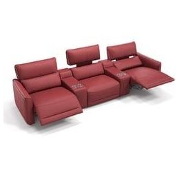 Sofanella Heimkino Sofa GALA 3-Sitzer Couch - rot