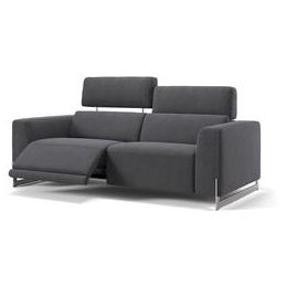 Sofanella Stoff Sofa AMELIA Couch Sofagarnitur mit Funktion - grau