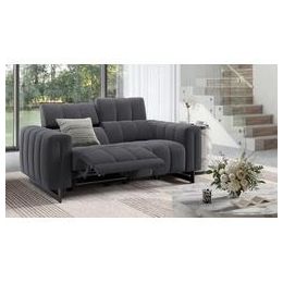 Sofanella Italienische Relaxcouch VENETO Sofa Couch - Grau