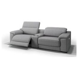 Sofanella Stoff Kinosofa SORA Kinocouch Relaxsofa Relaxcouch - grau