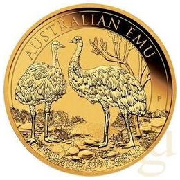 1 Unze Goldmünze Australien Emu 2019