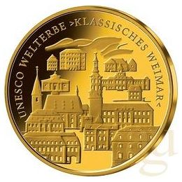 1/2 Unze Goldmünze - 100 Euro Weimar 2006 (F)