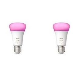 PHILIPS Hue White & Color Ambiance E27 Doppelpack 1100lm - weiß