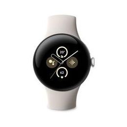 Google Pixel Watch 2 - LTE Smartwatch - Silber mit Porcelain Armband