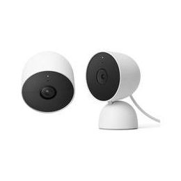 Google Nest Cam (mit Akku) + Google Nest Cam (Indoor mit Kabel)
