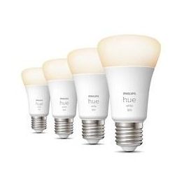 Philips Hue White E27 Viererpack 800lm - weiß