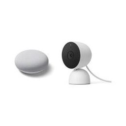 Google Nest Cam (Indoor, mit Kabel) + Google Nest Mini