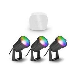 innr Smart Outdoor LED Spot Colour 3er-Pack Zigbee Lightlink + Bridge