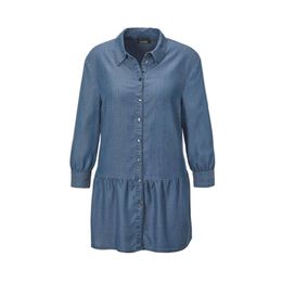 GOLDNER Bluse Damen Gr&ouml;&szlig;e XXL taubenblau