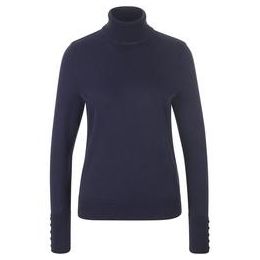 Rollkragen-Pullover aus 100% SUPIMA®-Baumwolle Peter Hahn blau, 48