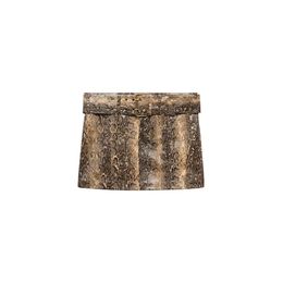 Mango Rock 'KIM' Damen Größe 34 braun / hellbraun / schwarz