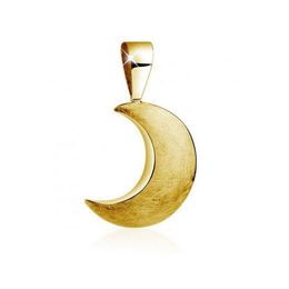 NENALINA Kettenanhänger Halbmond Moon Astro Basic Trend 925 Silber, goldfarben