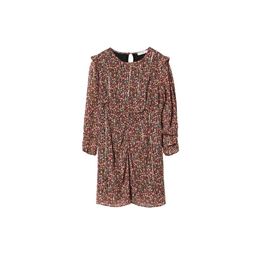 Mango Kleid 'Volcano' Damen Größe 44 gelb / rosa / bordeaux / schwarz Winterkleid