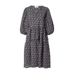 Neo Noir Kleid Damen Größe 40 dunkelgrün / rosa / schwarz / weiß Winterkleid