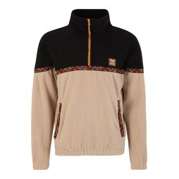 Iriedaily Pullover 'Monte Noe' Herren Größe L khaki / orange / rot / schwarz