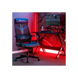 X Rocker Bürostuhl Helix Gaming Bürodrehstuhl mit Mesh Netzstoff Rückenlehne