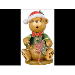 Hubrig Volkskunst Zschorlau Erzgebirge Räuchermännchen Räuchermann Wichtel Teddy Weihnachtsbär