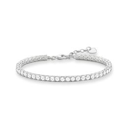 Thomas Sabo Tennisarmband mit weißen Steinen Silber