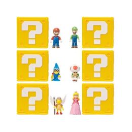 Jakks Super Mario Movie Mini World 3.8cm Figure in Question Block with Scene W1 Asst.