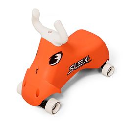 SLEX RodeoBull Rutschfahrzeug in orange Kinder Rutschauto ABEC 3 Longboard Rollen bis 35kg
