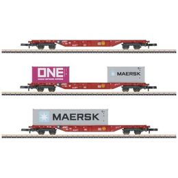Märklin Märklin 82640 Z 3er-Set Container-Tragwagenset Sgns 6 der DB AG