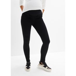 bonprix W&auml;rmende Umstandsjeggings mit leicht angerauter Innenseite, schwarz, Gr.40, Funktionale Thermo-Umstandsjeggings mit hohem Baumwollanteil, 70% Baumwolle