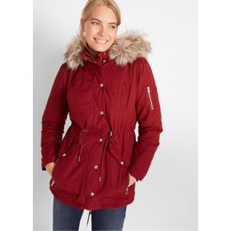 bonprix Warmer Parka gef&uuml;ttert, rot, mit Baumwolle