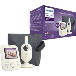 Philips Avent Babyphone Advanced SCD882/26 Video, mit Farbbildschirm, Reichweite von 300 Metern und Gegensprechfunktion, weiß