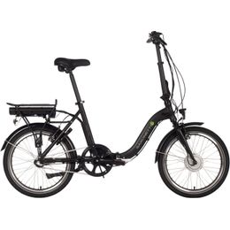 SAXONETTE E-Bike Compact Plus 2.0, 3 Gang, Nabenschaltung, Frontmotor, 281 Wh Akku, (mit Akku-Ladegerät), schwarz