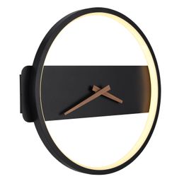 Globo UHR Wandlampe LED Schwarz, 1-flammig