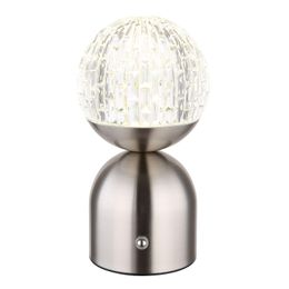 Globo JULSY Tischleuchte LED Nickel-Matt, 1-flammig