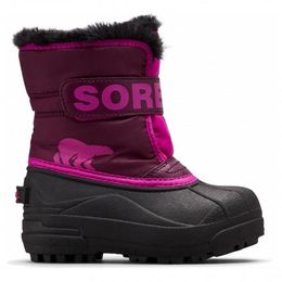 Sorel - Childrens Snow Commander - Winterschuhe US 9K | EU 26 lila/schwarz